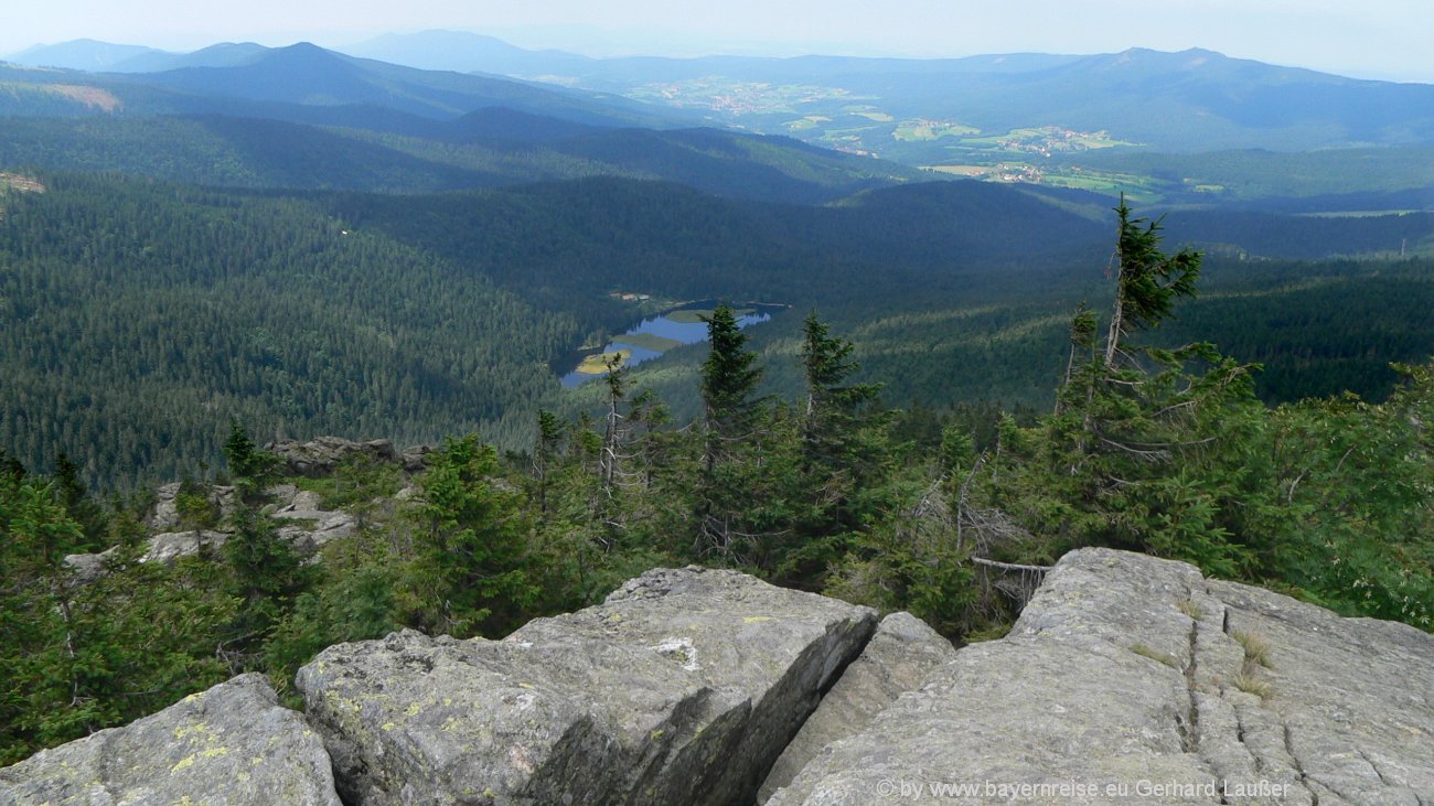 Bergwandern Großer Arber Bayerisch Eisenstein Arbergipfel Wanderung