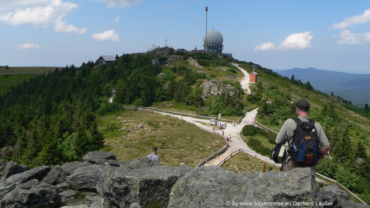 Bergwandern Großer Arber Bayerisch Eisenstein Arbergipfel Wanderung