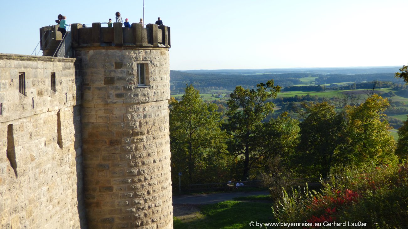 Besichtigung der Altenburg bei Bamberg Burg Wandern Parkplatz