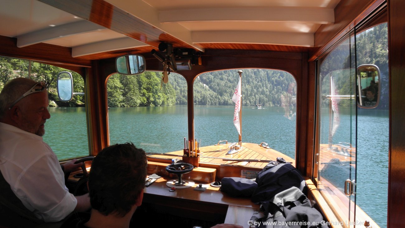 Schifffahrt am Königssee Schönau nach St. Bartholomä Bootfahren