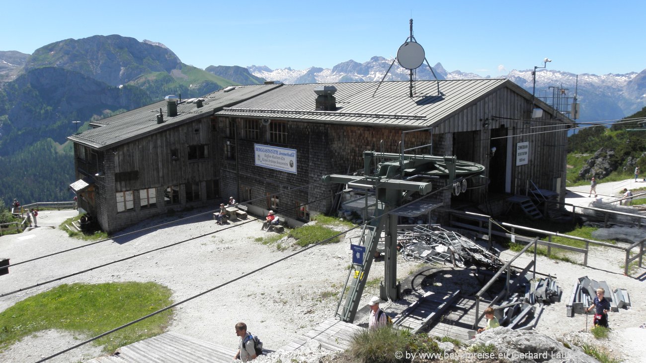 Bergstation der Jennerbahn Berggaststätte am Jenner Bergbahn Berchtesgaden