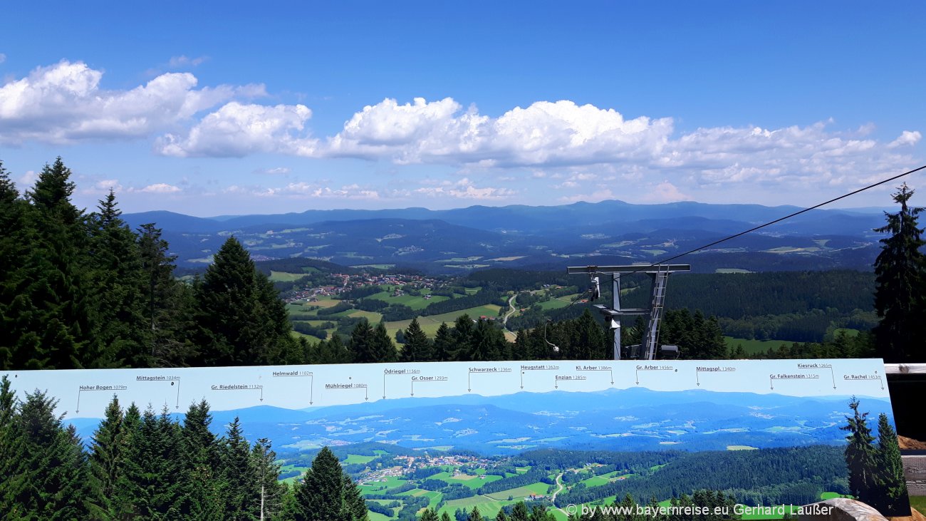 Sankt Englmar Pröller Skidreieck Bayerischer Wald Berg wandern